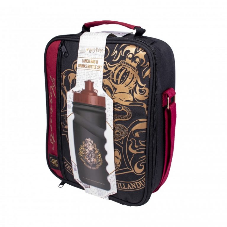Set Poudlard Lunch Bag And Gourde Couleurs Noir Au Comptoir Des