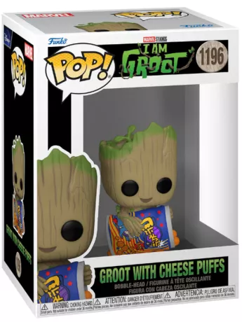 MARVEL - POP N°1196 - Groot - Paquet de fromage - Au Comptoir des Sorciers
